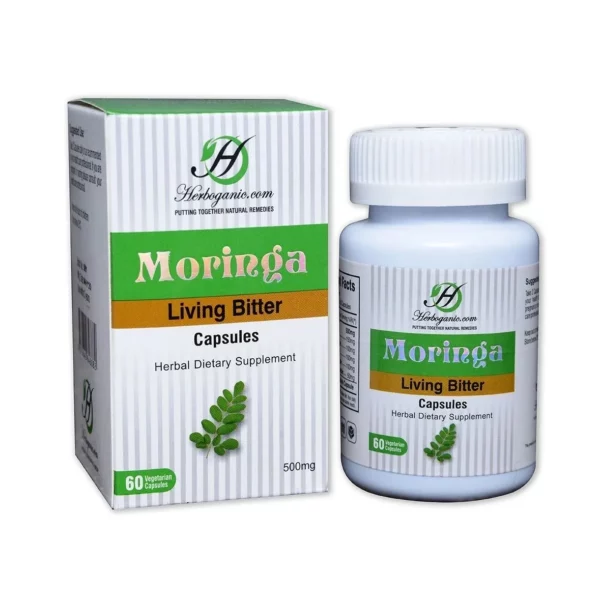 Moringa Living Bitters Capsules – 60 Pack – Herbs and Cure